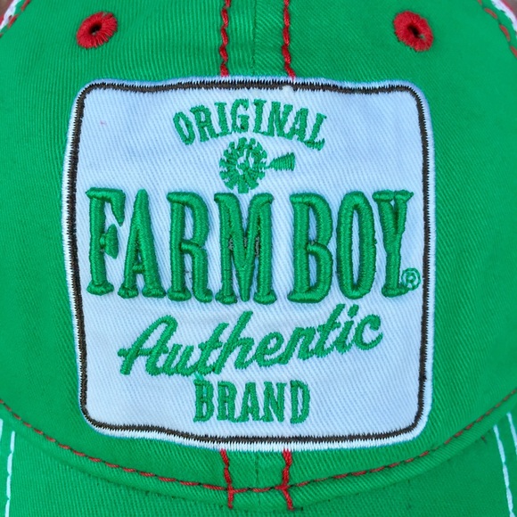 Farm Boy Brand | Accessories | Mens Farm Boy Brand Green White Mesh Cap ...